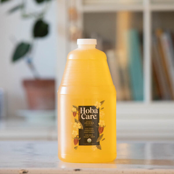 Big Bottle of Organic Golden Jojoba Oil - Bulk Size (64 oz)